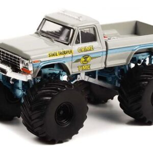 King of Crunch Greenlight 49110-C Series 11 - Crime Time State Trooper - 1979 F 250 Monster Truck Monster Truck 1/64 Scale