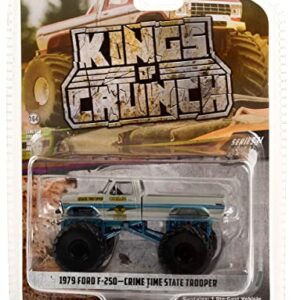 King of Crunch Greenlight 49110-C Series 11 - Crime Time State Trooper - 1979 F 250 Monster Truck Monster Truck 1/64 Scale