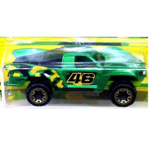 Hot Wheels Camouflage Truck Series - DWF46 ~ Metallic Green Baja 46 Truck ~ 7/8