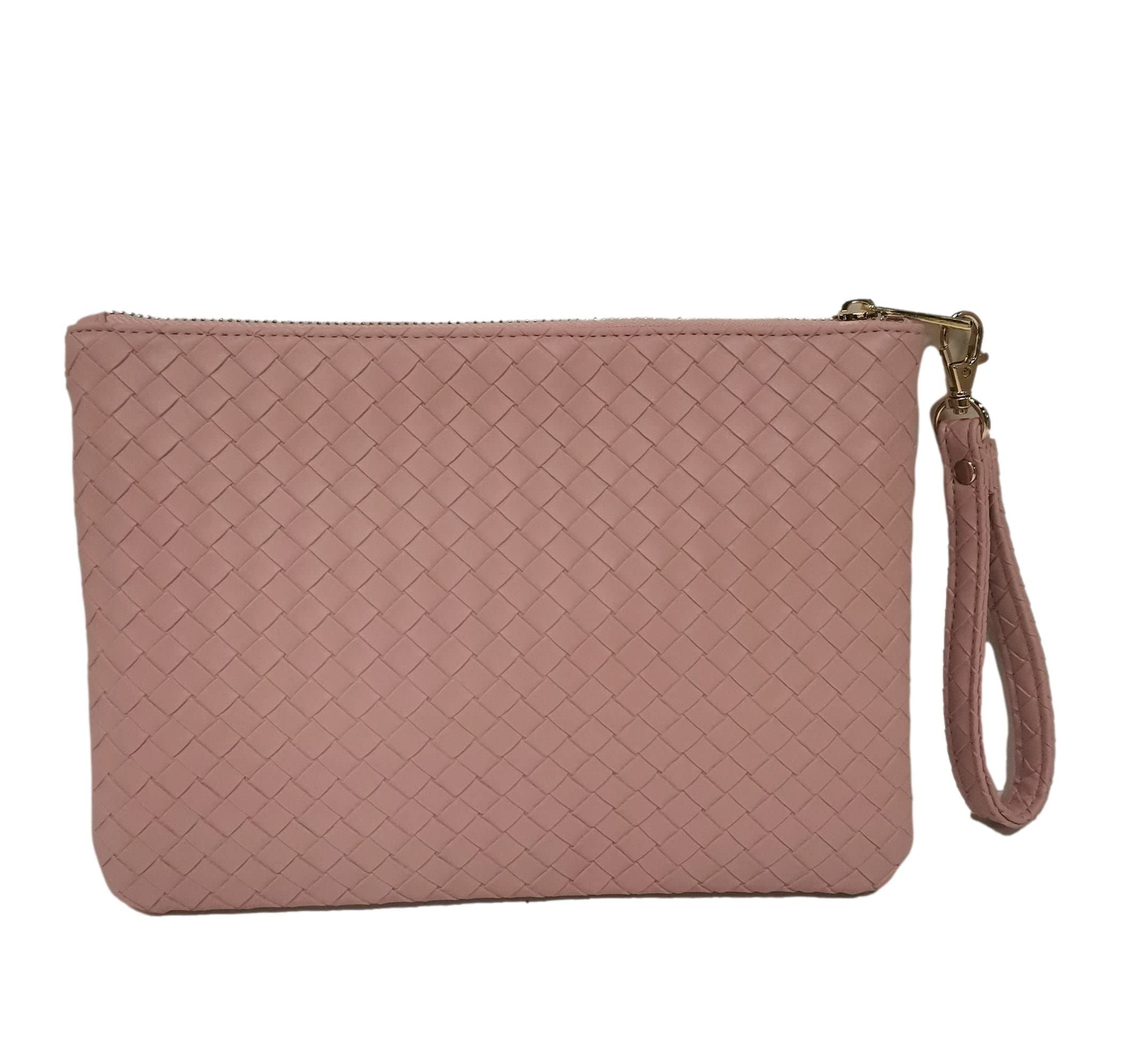 TRVL Design - Luxe Go-Go Wristlet - Woven Collection - Pink Sand