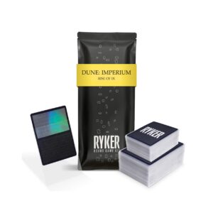 ryker | compatible with dune: imperium – rise of ix card sleeve kit | board game card sleeves (clear)