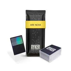 ryker | compatible with ark nova card sleeve kit | board game card sleeves (clear)