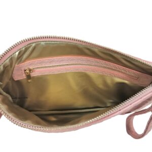 TRVL Design - Luxe Go-Go Wristlet - Woven Collection - Pink Sand