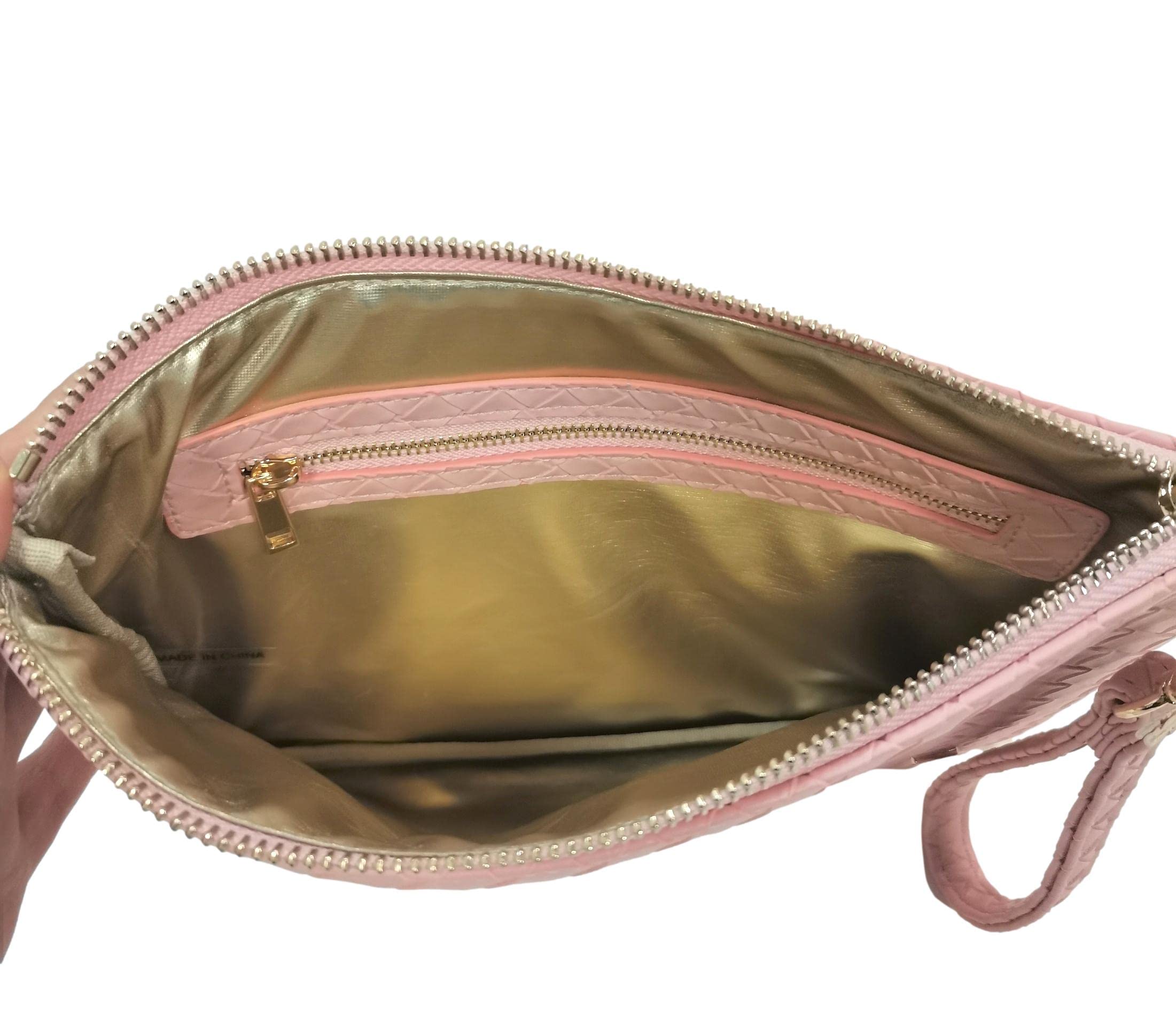 TRVL Design - Luxe Go-Go Wristlet - Woven Collection - Pink Sand