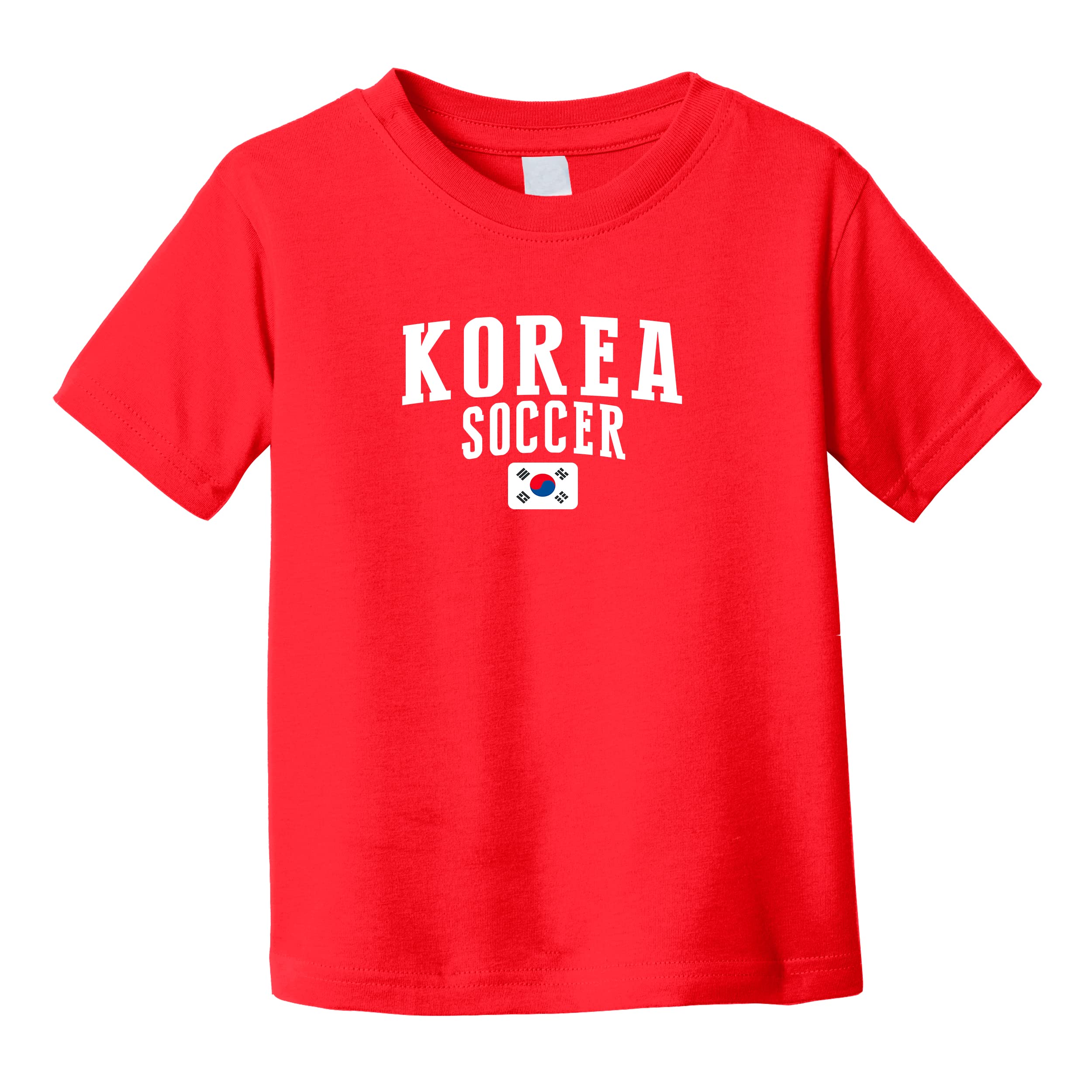 Korea toddler soccer T-shirt Flag and letters national team for world cup 2022 boys girls