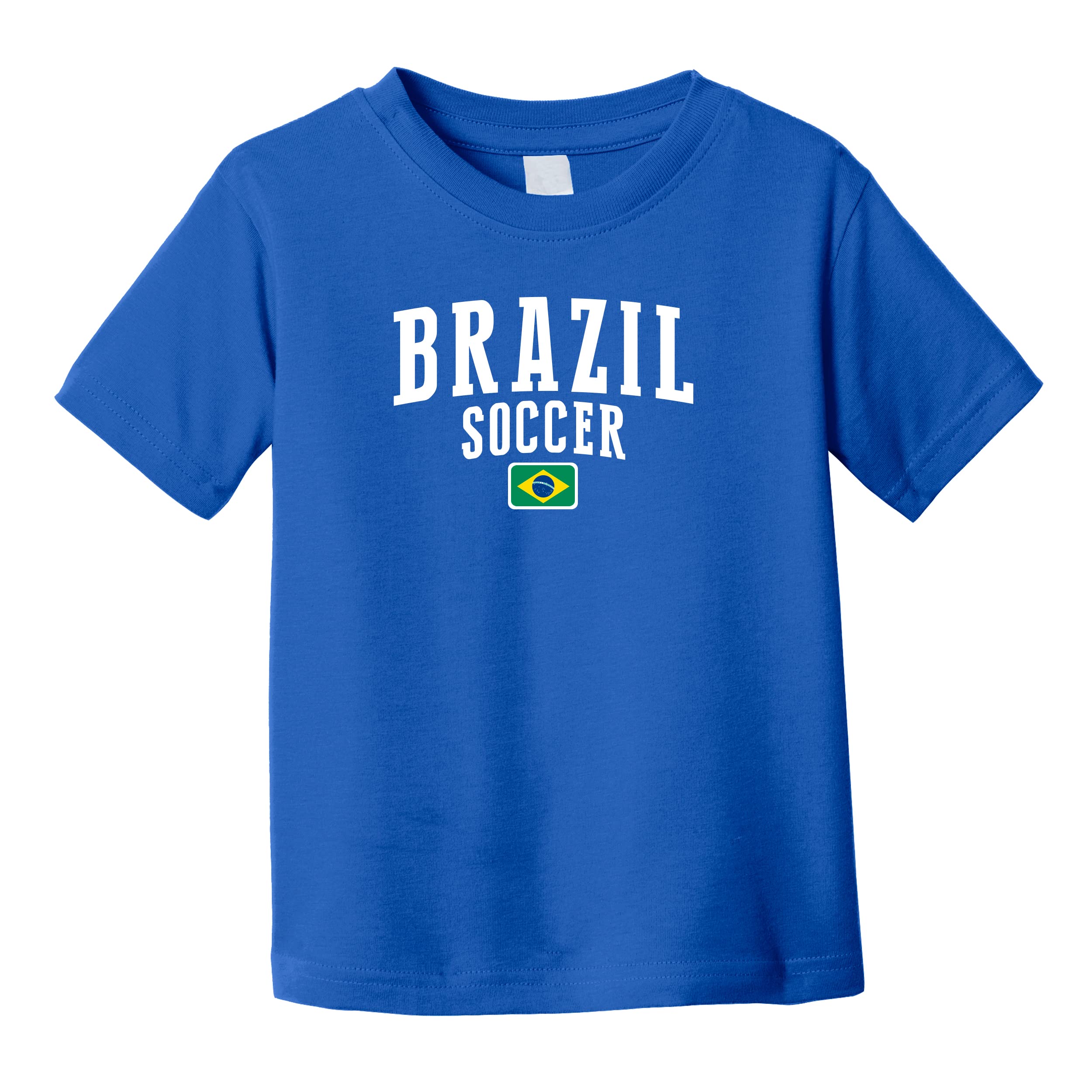 Brazil toddler soccer T-shirt Flag and letters national team for boys girls