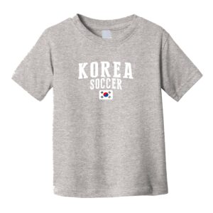 Korea toddler soccer T-shirt Flag and letters national team for world cup 2022 boys girls