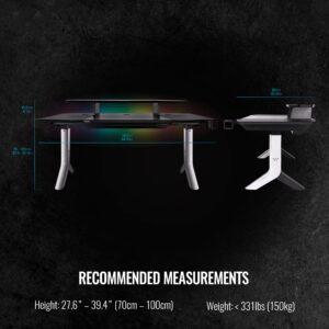 Thermaltake Argent P900 Gaming Desk, RGB