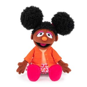 gund sesame street official gabrielle plush, premium plush doll for ages 1 & up, 13”