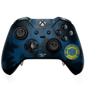 skinit decal gaming skin compatible with xbox one elite controller - officially licensed crunchyroll my hero badge design