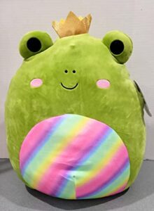 rare squishmallow doxl the frog 16" with crown, princess