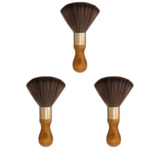 milisten 3pcs cleaning brush haircut brush album brush soft brush salon barber brush soft barber brush electrostatic brush cleaning duster cd clean brush record remover fiber wool