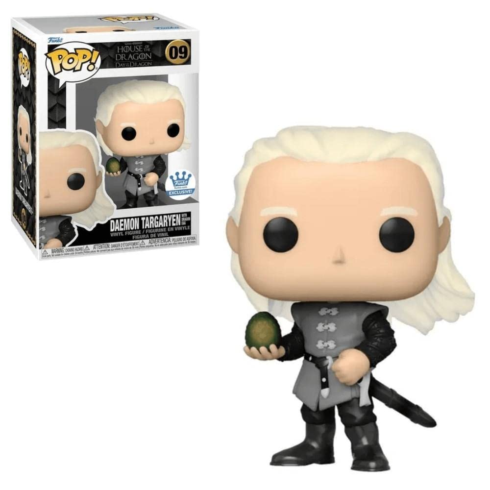 Funko POP Daemon Targaryen with Dragon Egg Exclusive # 09 Slip and Box Include Multicolored 3.75 inches