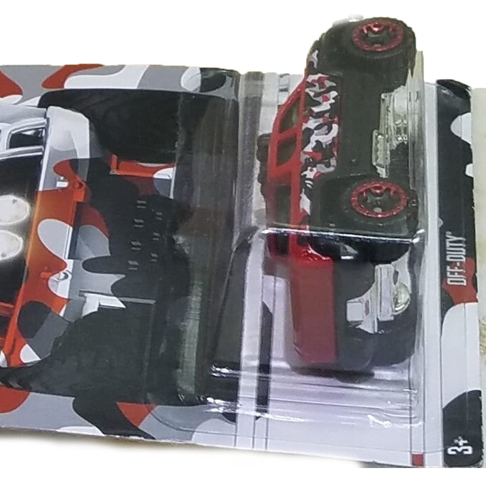 Hot Wheels Camouflage Truck Series - DWF47 ~ Red Off-Duty Pick-up Truck ~ 8/8