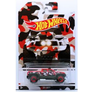 Hot Wheels Camouflage Truck Series - DWF47 ~ Red Off-Duty Pick-up Truck ~ 8/8