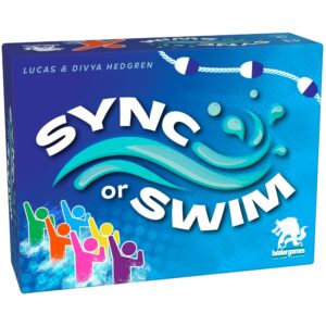 sync or swim, fast and fun game, strategic card game, friendly party game, fun game for teens & adults, cooperative game, endless replayability