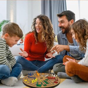 Fast Track Board Games - Family Board Game for 3-6 Players, 6 Colors, 24 Chess Pieces, Suitable for Family, Friends, and Kids()