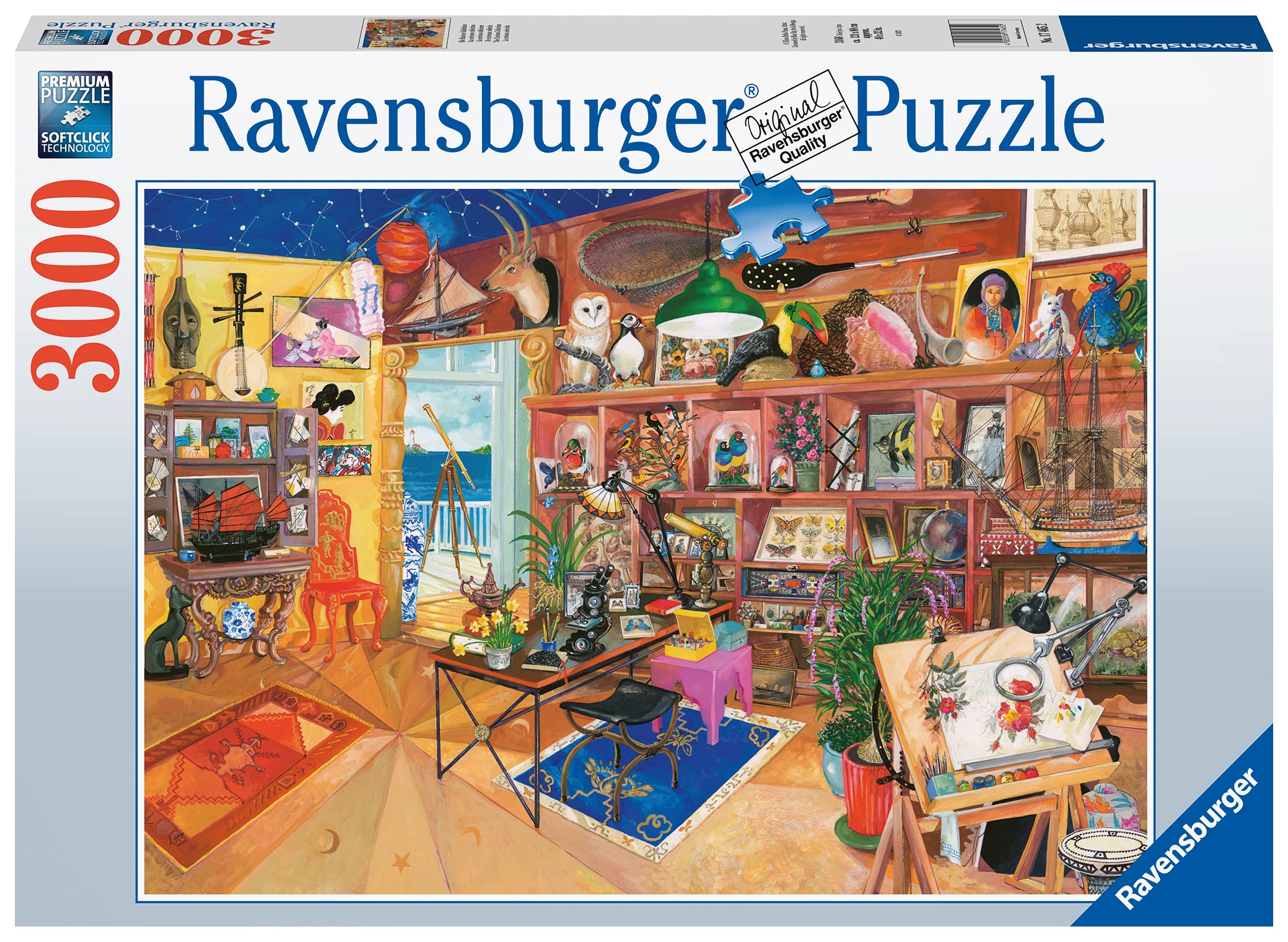 Ravensburger 3000 Piece Jigsaw Puzzle 'The Curious Collection' | Premium Quality Puzzle | Vibrant, Glare-Free Finish | Challenging Fun for Adults | FSC Certified | Perfect Interlocking Fit.