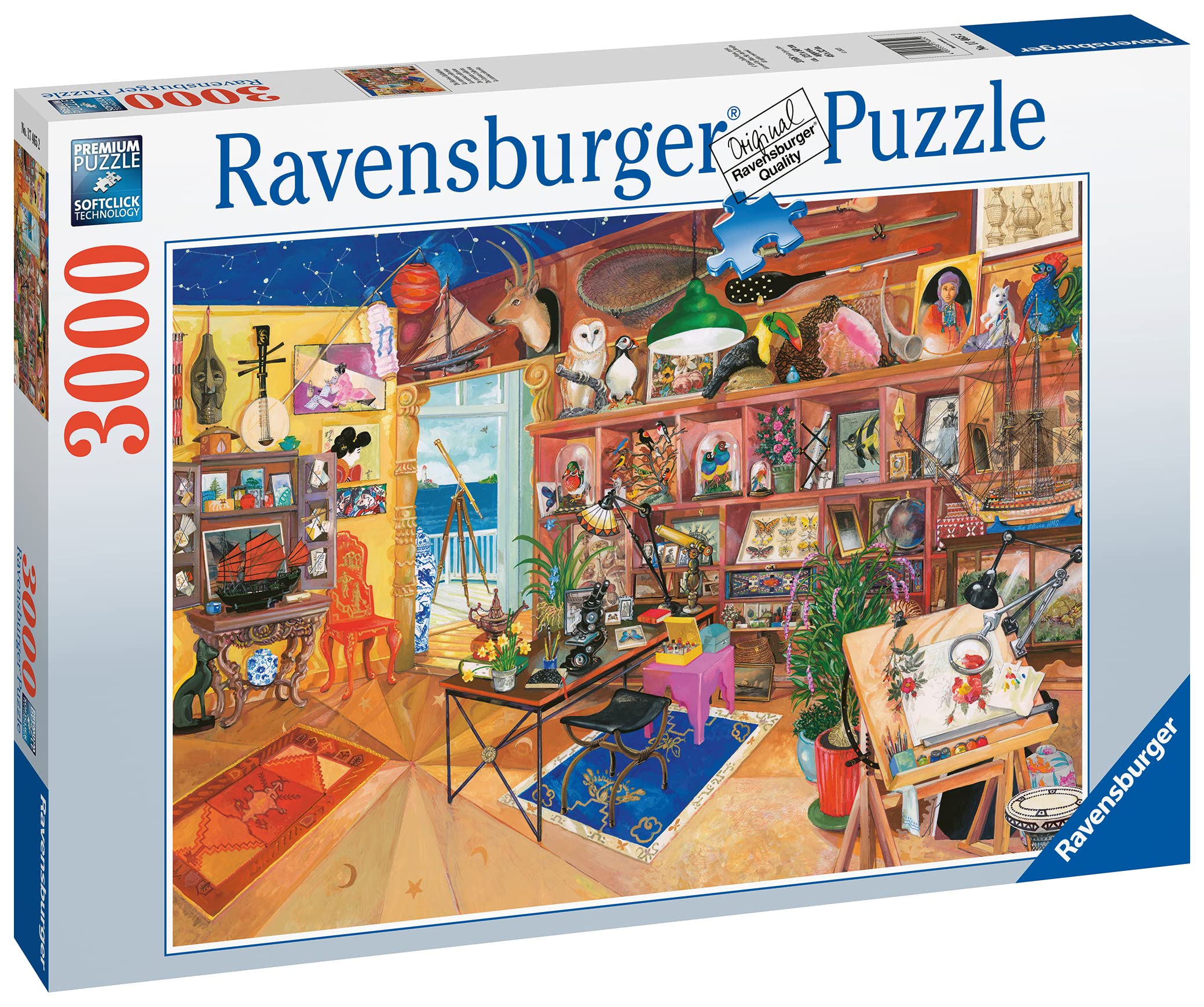 Ravensburger 3000 Piece Jigsaw Puzzle 'The Curious Collection' | Premium Quality Puzzle | Vibrant, Glare-Free Finish | Challenging Fun for Adults | FSC Certified | Perfect Interlocking Fit.