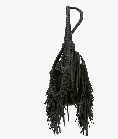 Women Fringe Tassel Crossbody Bag Hippie Boho Leather Shoulder Bag Vintage Western Cowgirl Purse Country Concert Outfits (Black,One Size)