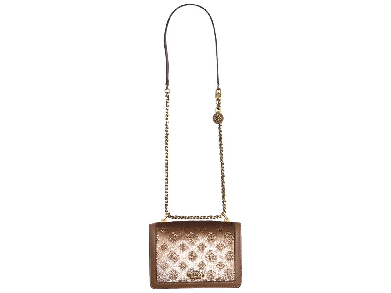 GUESS Abey Convertible Crossbody Flap, Bronze