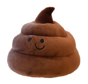 maxpetus lovely plush simulation poop, spoof gifts, 3d funny decoration pillow (10in, brown)