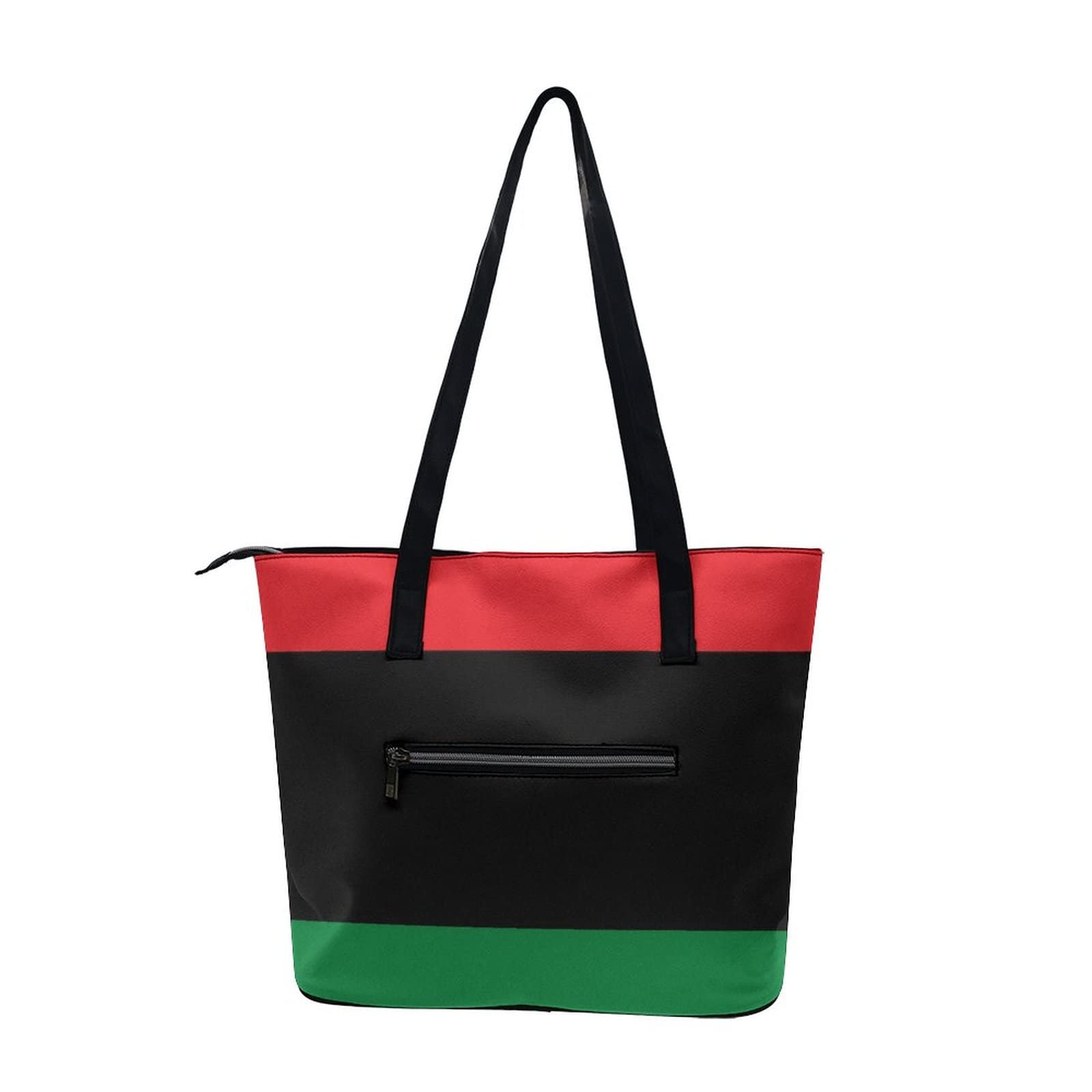 Women's Stylish Black Lives Matter Flag African American Flag Waterproof Tote Bag Casual Travel Shoulder Beach Bags Work Bag PU Leather Tote Handbags with Zipper