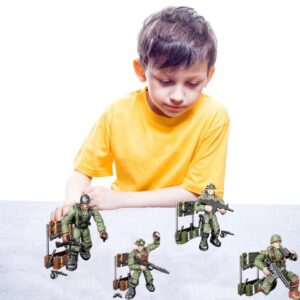 YEIBOBO ! Army Men Set Military Action Figures Mini Soldier Model Toys (WWII US Army XJ-9921)