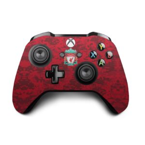 Head Case Designs Officially Licensed Liverpool Football Club Crest Red Camouflage Art Vinyl Sticker Gaming Skin Decal Cover Compatible With Xbox One X Console and Controller Bundle