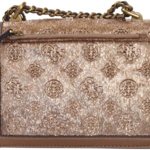 GUESS Abey Convertible Crossbody Flap, Bronze