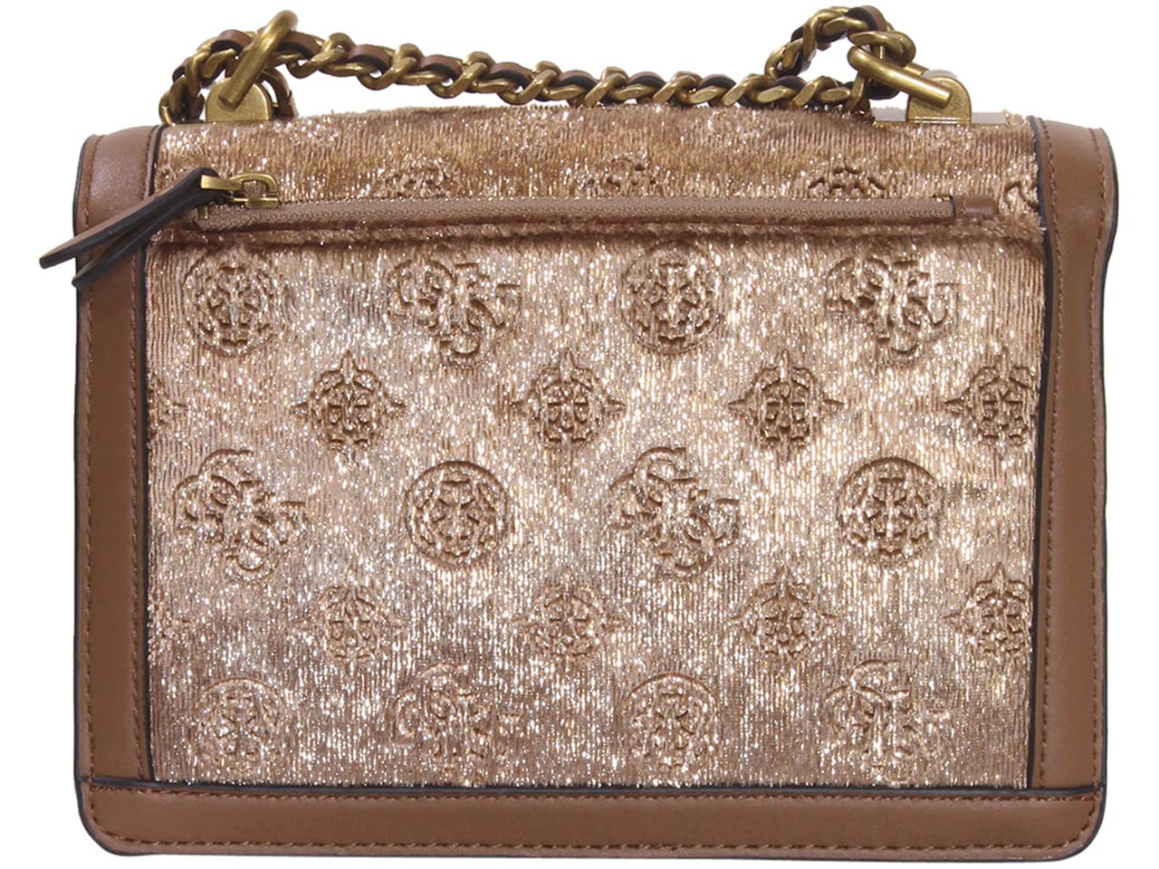 GUESS Abey Convertible Crossbody Flap, Bronze