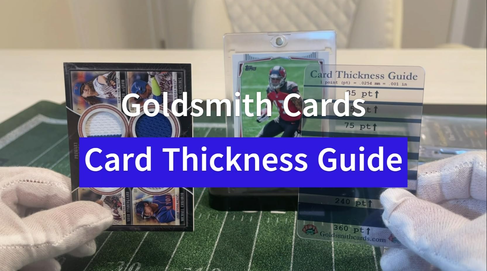 Trading Card Thickness Guide- Measure Thickness of Any Sports Card or Trading Card Safely & Easily