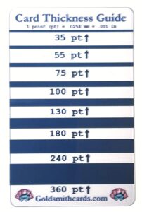 trading card thickness guide- measure thickness of any sports card or trading card safely & easily