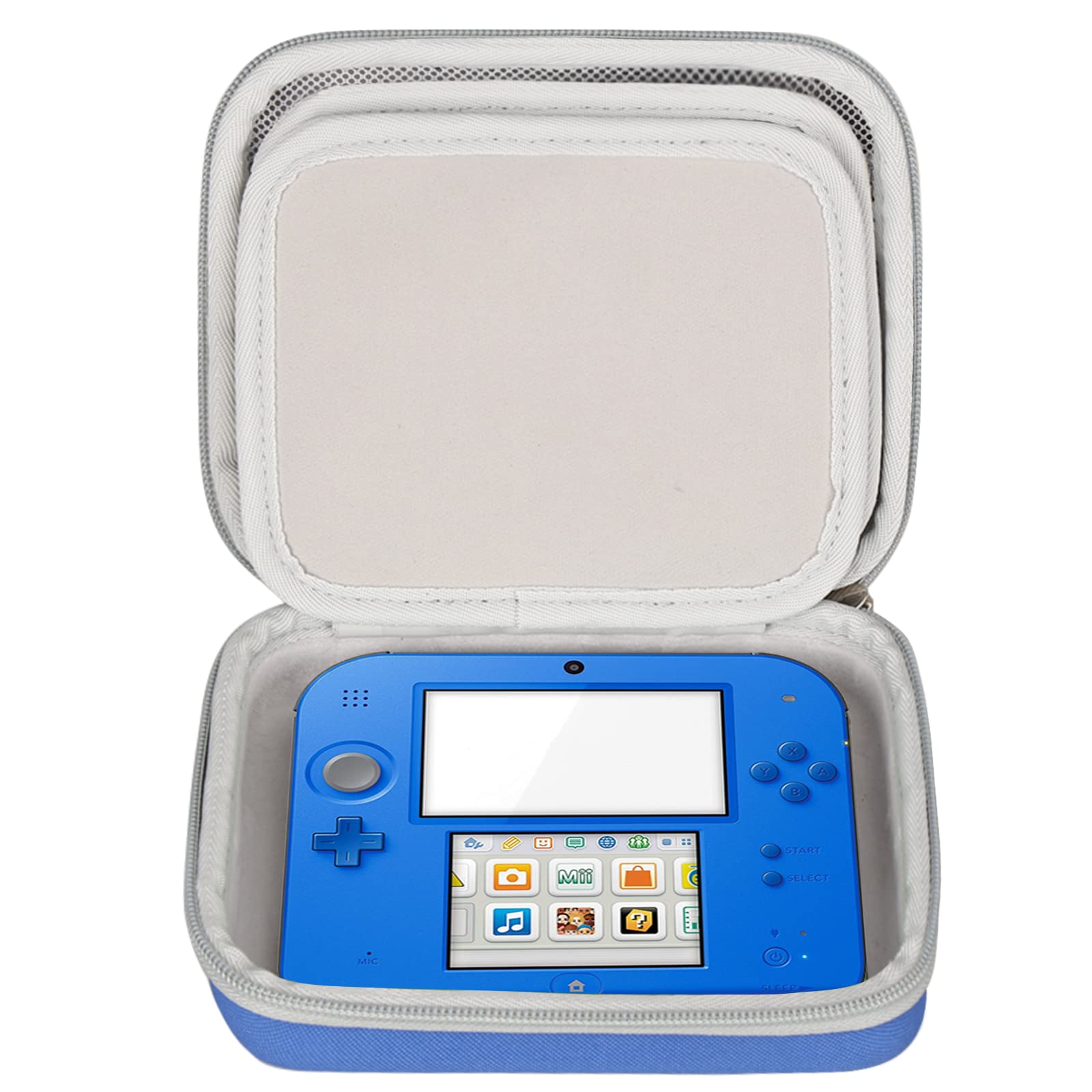 FBLFOBELI Hard Travel Storage Case for Nintendo 2DS Legend of Zelda Ocarina of Time 3D (Case Only) (Blue)