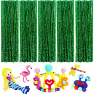 pipe cleaners, pipe cleaners craft, arts and crafts, crafts, craft supplies, art supplies (green glittery)…