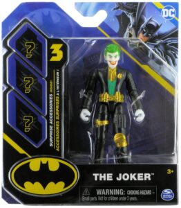 batman dc 2022 the joker (black and gold tux) 4-inch action figure by spin master