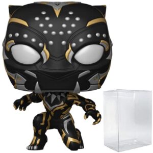 marvel: black panther: wakanda forever - shuri as black panther funko pop! vinyl figure (bundled with compatible pop box protector case), multicolored, 3.75 inches