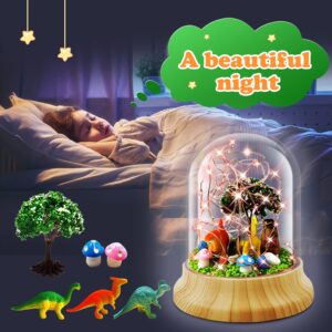 LEFJUBAW Make Your Own Dinosaur Night Light, Dinosaur Toys for Kids, Dinosaur Craft Kit, DIY Arts and Crafts Lamp Project for Girls(USB Upgrade Edition), Gifts for 4 5 6 7 8 9 10 Year Old Kids