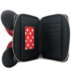 Loungefly X LASR Exclusive Disney Minnie Mouse Dress Zip Wallet - Fashion Cosplay Disneybound Cute Wallets