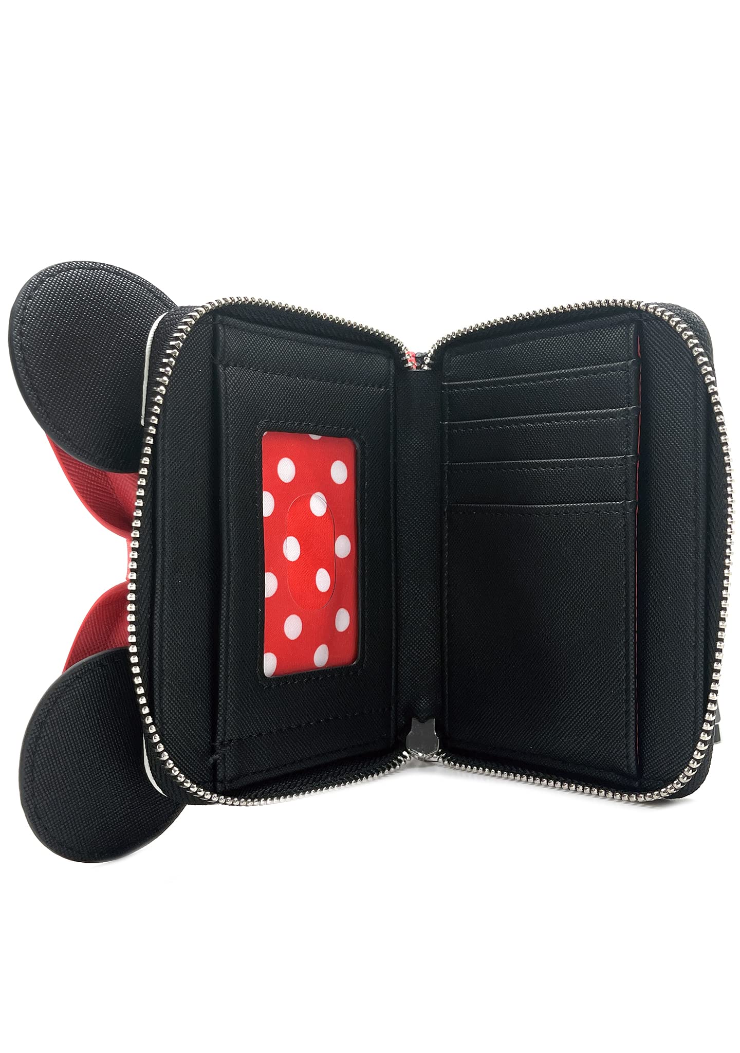 Loungefly X LASR Exclusive Disney Minnie Mouse Dress Zip Wallet - Fashion Cosplay Disneybound Cute Wallets