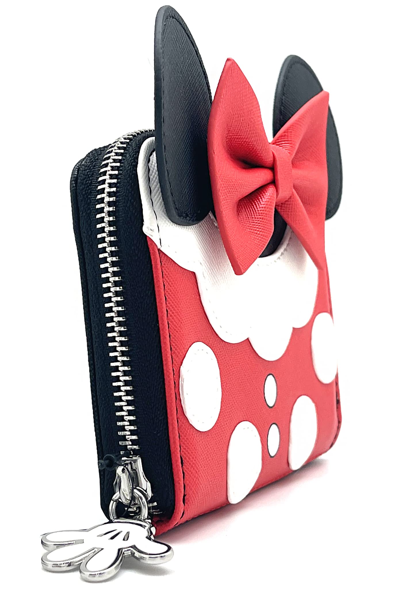 Loungefly X LASR Exclusive Disney Minnie Mouse Dress Zip Wallet - Fashion Cosplay Disneybound Cute Wallets