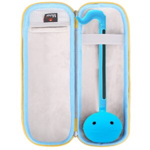 mchoi hard carrying case fits for otamatone japanese character electronic musical instrument portable synthesizer by cube/maywa denki, lightweight and waterproof automatone instrument holder