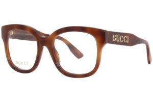 gucci gg1155o 002 havana cat-eye women's eyeglasses