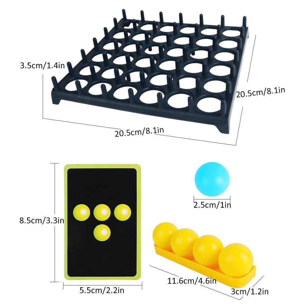 Jumping Ball Table Game, Funny Jumping Ball Tabletop Game, Family Party Board Games Bouncing Ball Game for 2-4 Players