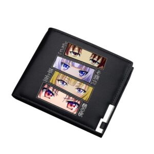 classroom of the elite anime money pockets kawaii id card holder cartoon short wallet pu leather change purses(3)