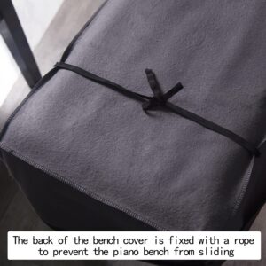 mooson Adjustable Piano Bench Dust Cover Waterproof and Scratch-Resistant Covers Only