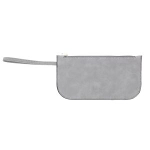 faux suede wristlet gray-perfect match to taylor tote