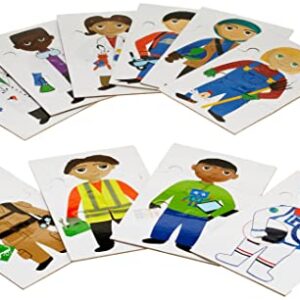 Kids for Culture: Career Kids: STEM Edition Puzzle-10 Puzzle Pack-40 Pieces. Interchangeable Heads and Body. STEM Education Ages-2-6