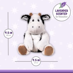 Warm Pals - Callie Cow - 1.5lbs - Cozy Microwavable Lavender Scented Plush Toys - Heated Stuffed Animal - Heatable Coolable Bedtime Comfort Plushie