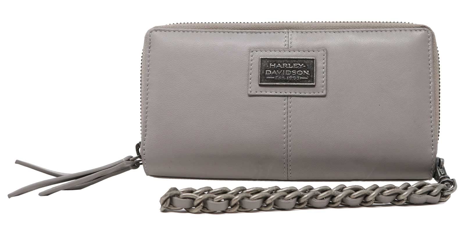 Harley-Davidson Women's Legend Collection Zip Leather Wallet - Smokey Taupe